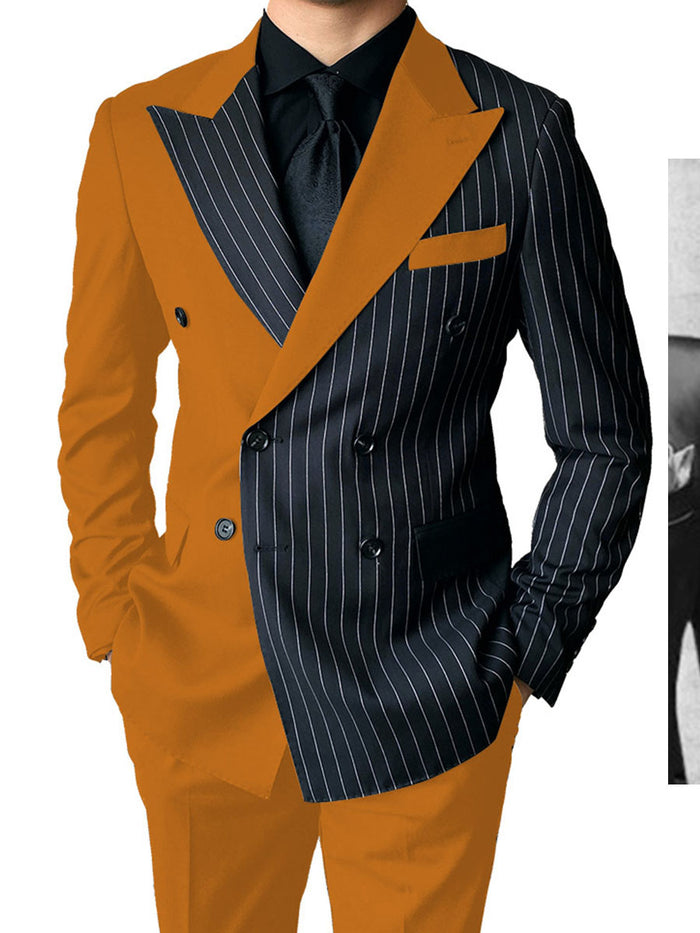 Best Color Matching Man's Wedding Suit 2 Pieces Slim Fit Men's Suits