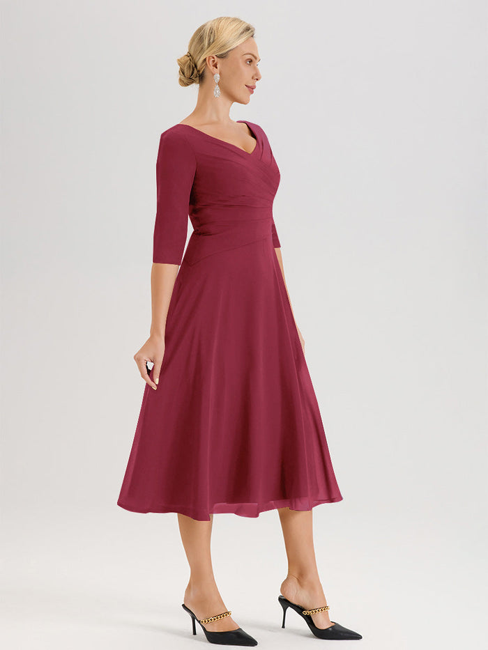 Cicinia Cinnamon Rose Mother Of The Bride Dress Long Chiffon A-line Te