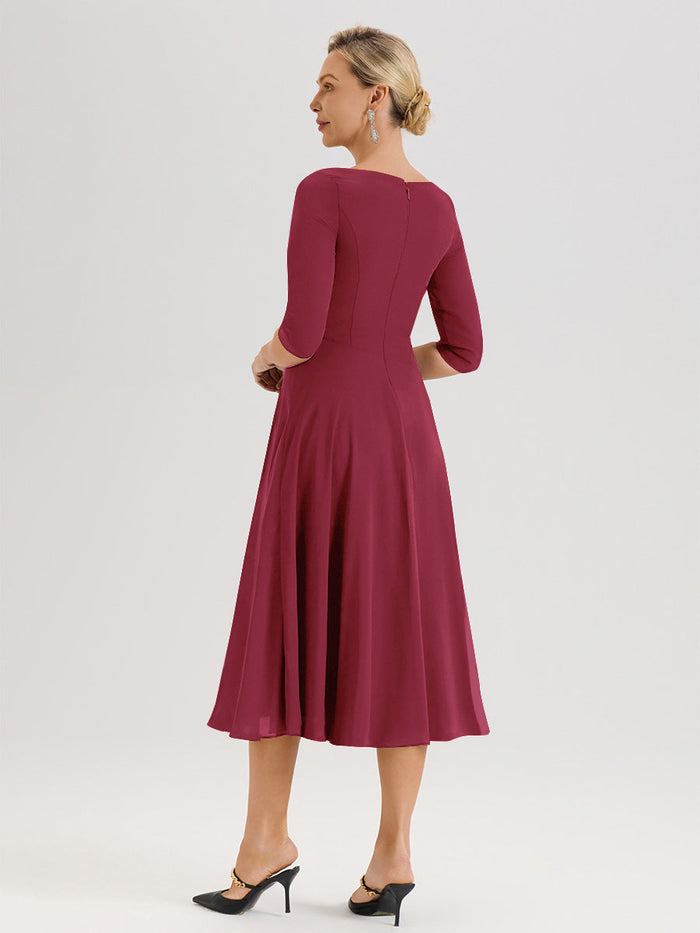 Cicinia Cinnamon Rose Mother Of The Bride Dress Long Chiffon A-line Te