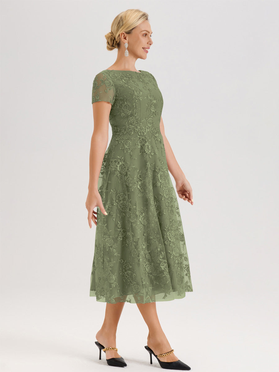 Cicinia Olive Green Mother Of The Groom Dress Long Lace Chiffon A-line