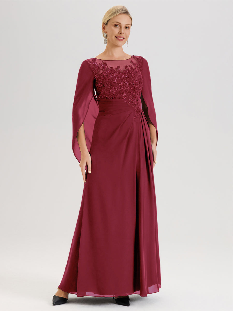 Cicinia Cinnamon Rose Mother Of The Groom Dress Long Chiffon Appliques