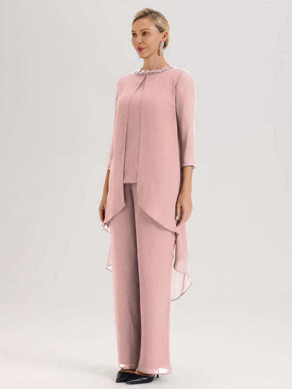 Cicinia Dusty Rose Mother Of The Bride Pant Suits For Wedding 2 Pieces