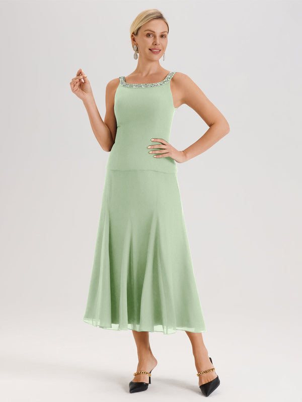 Cicinia Dusty Sage Mother Of The Groom Dress With Jacket Separates 3 P