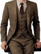 Classic Slim Fit Men's Suit Tweed 3 Pieces Suits
